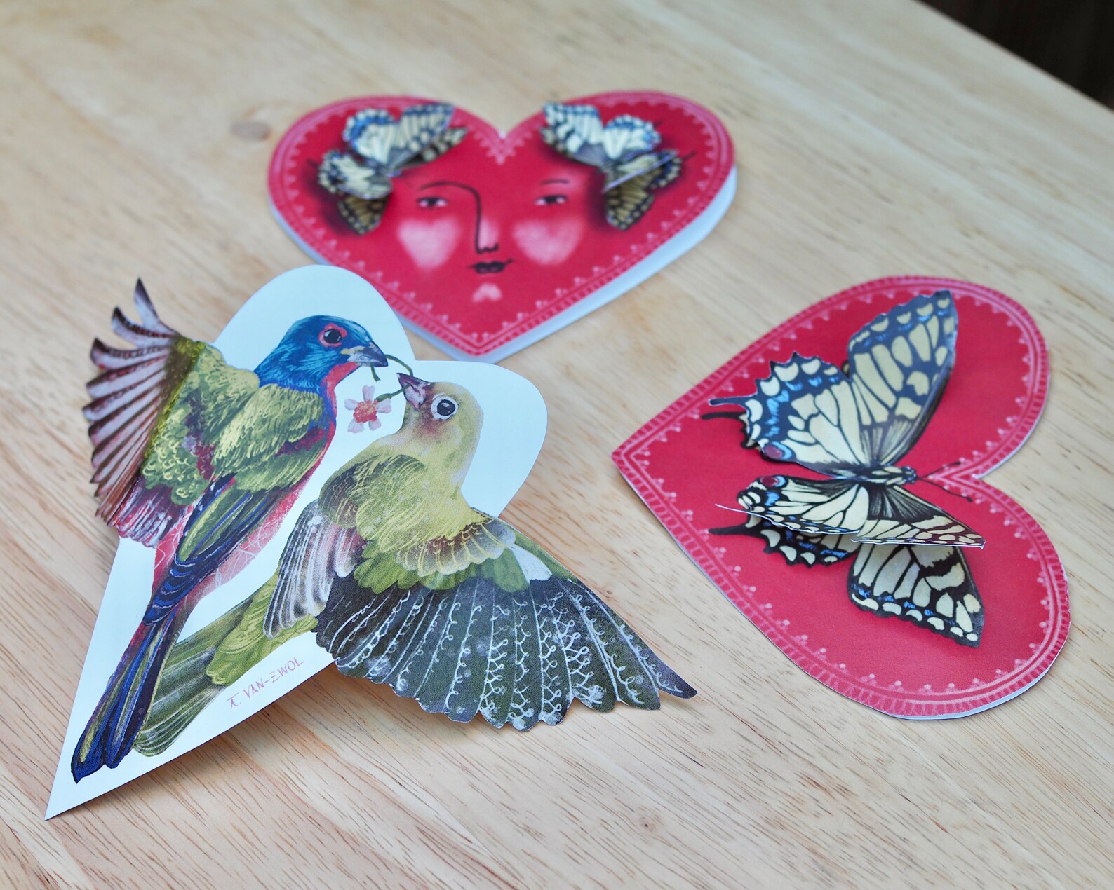 Love Bird Valentine Card, Printable Card for Her, Blank Option, Instant ...