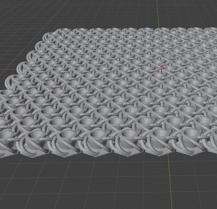 Honeycomb Chainmail - 3D Print Fabric Armor - Etsy