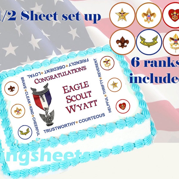 Eagle Scout Cake Topper - Etsy