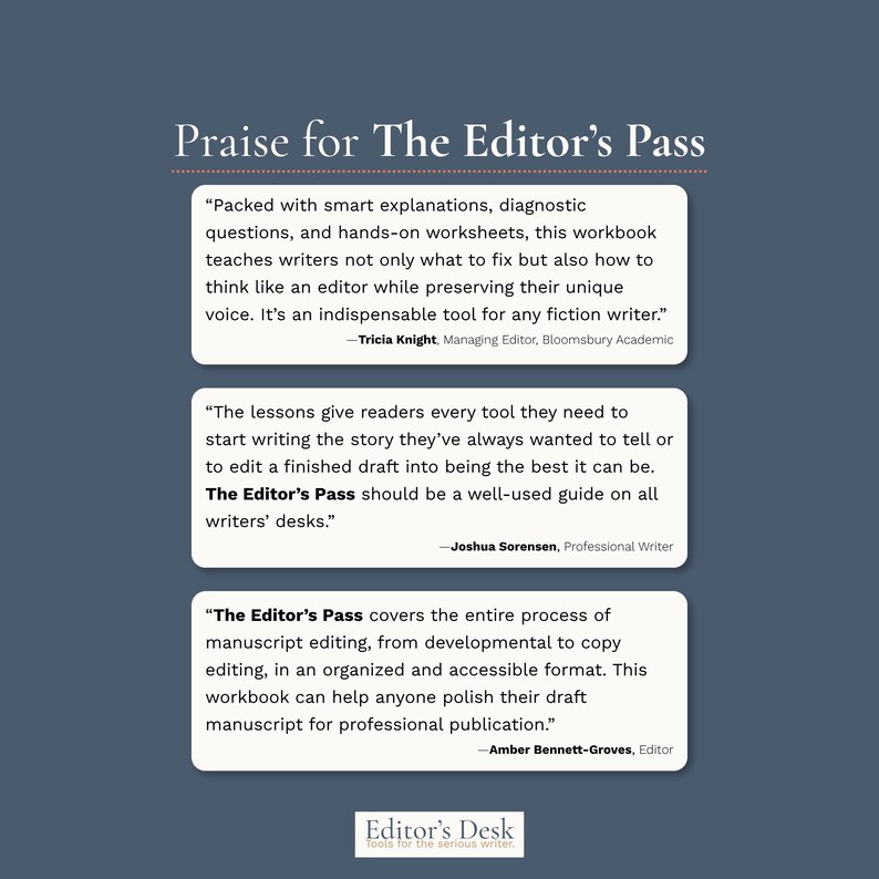 Sentence Level Editing for Novelists | Line Edit Workbook Chapter ...