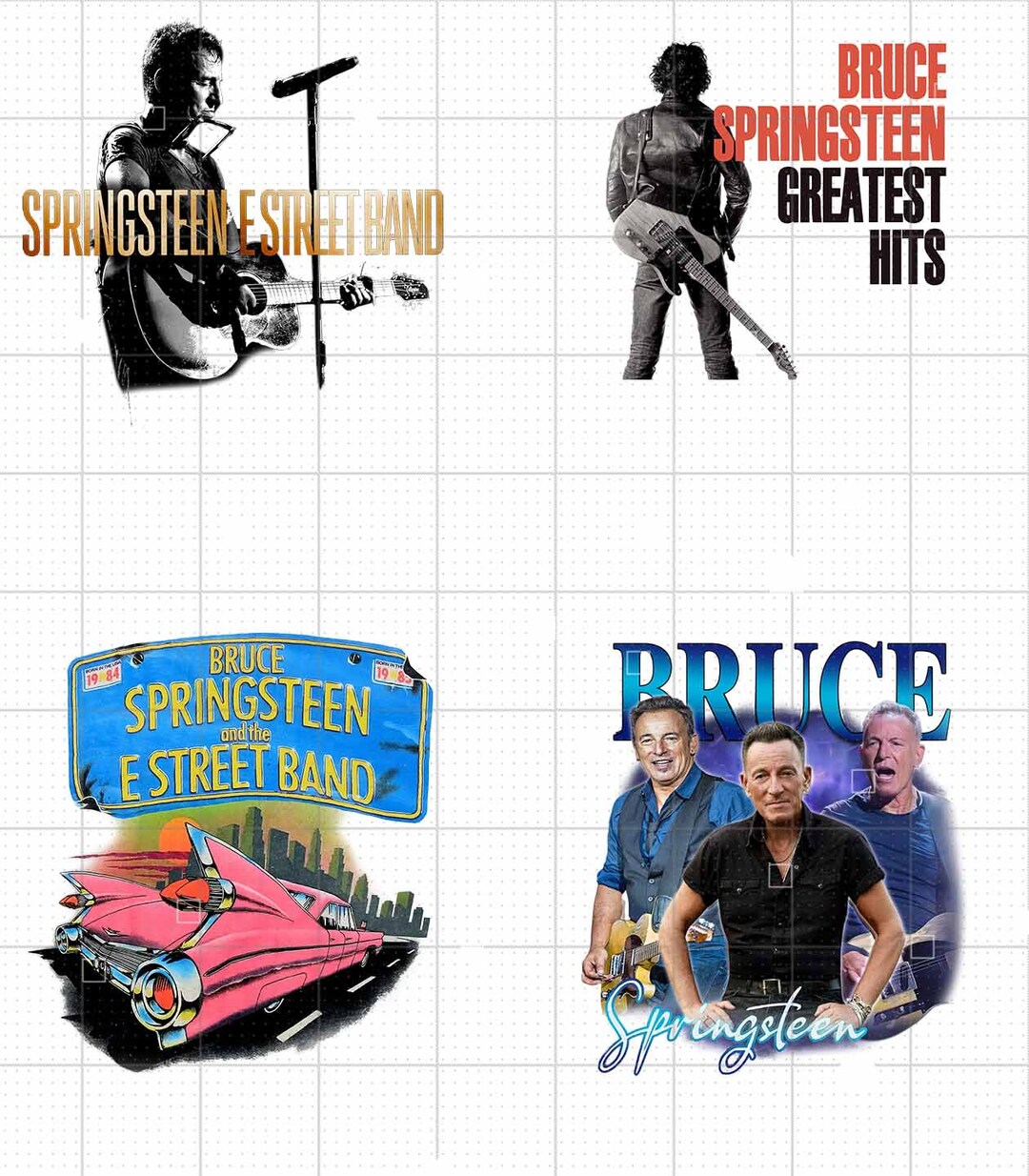 Bruce Springsteen T Shirt Design, Bruce Springsteen Bundle Design Png ...