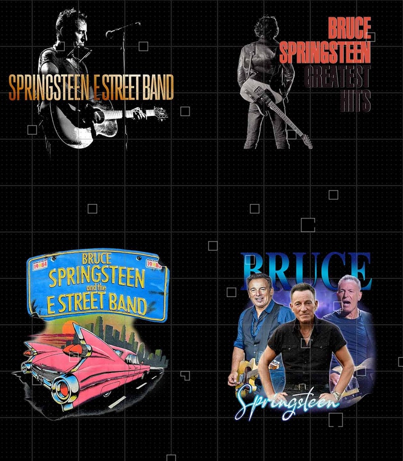 Bruce Springsteen T Shirt Design, Bruce Springsteen Bundle Design Png ...
