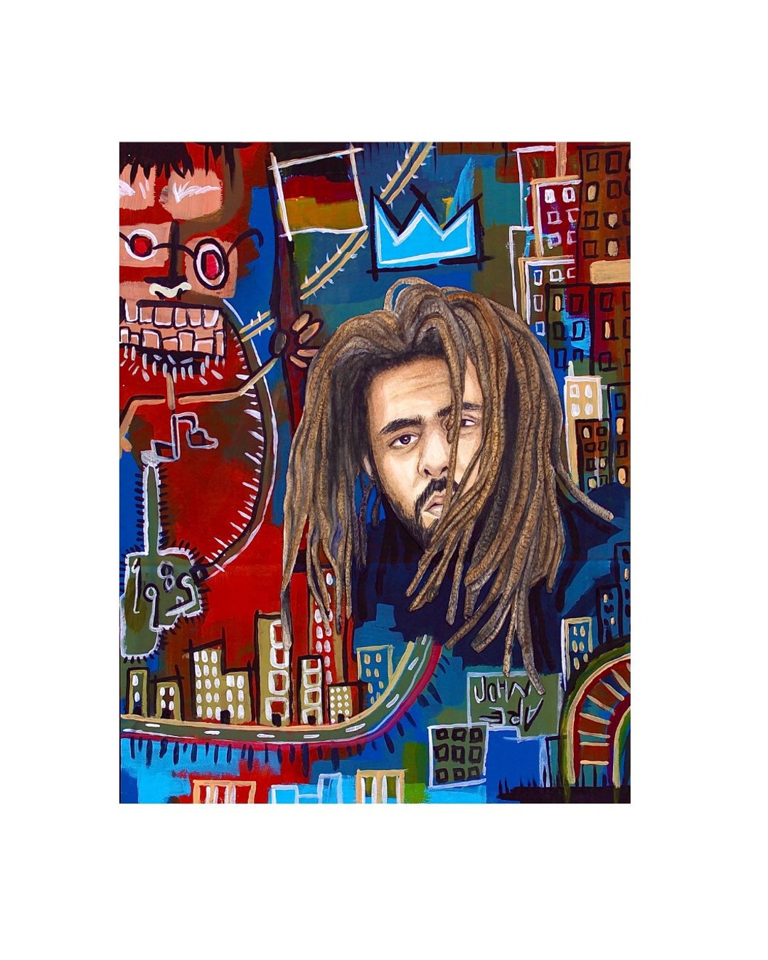 J Cole Original Art Print - Etsy
