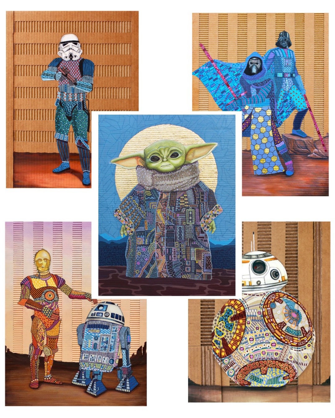 Star Wars Inspired Art Print Set Bundle - Etsy