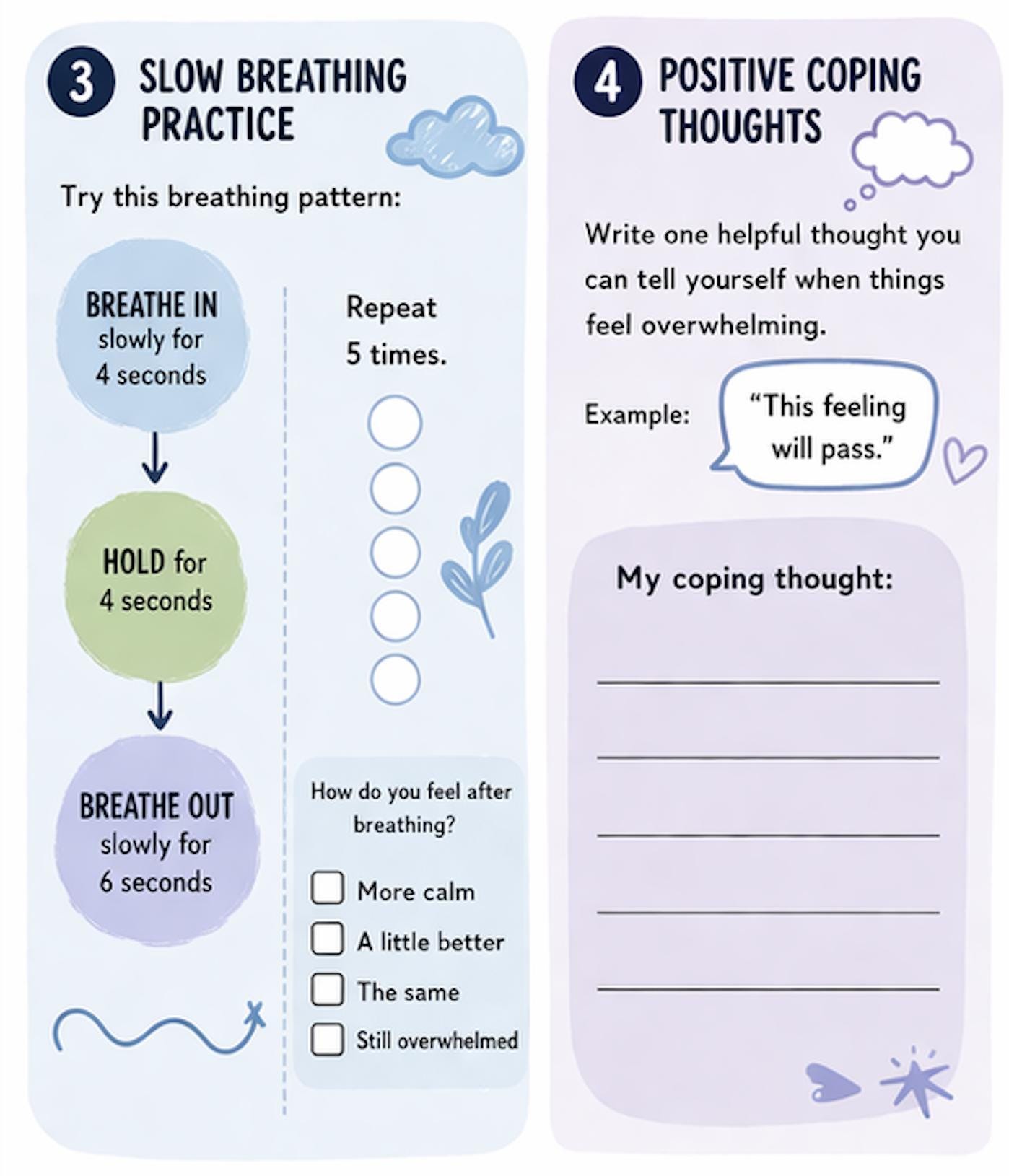 Grounding Worksheet for Teens | Anxiety Coping Skills, Mindfulness ...