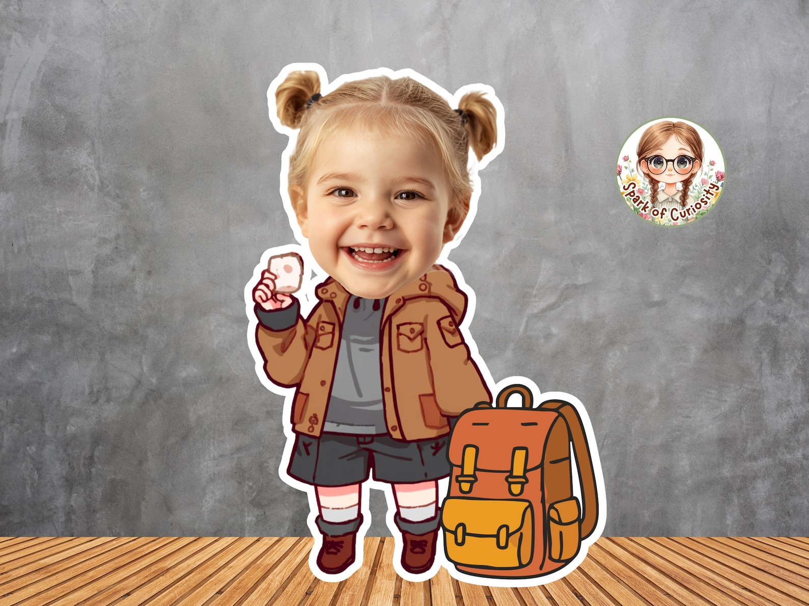 Camping Kids Add Face Custom Camping Clipart Template Outdoor Party Add ...