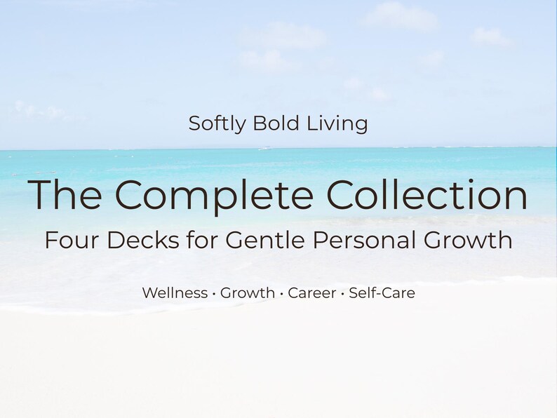 Printable Affirmation Cards Bundle | 4 Decks for Self Care, Personal ...