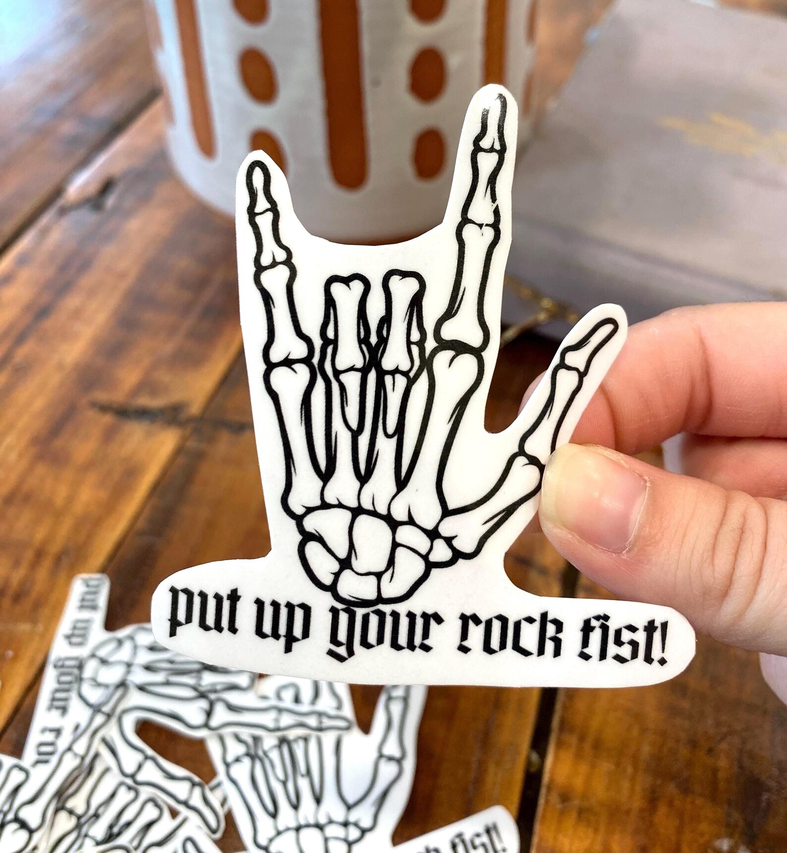 Skeleton Hand Sticker | ASL I Love You, Alternative Christian Vinyl ...