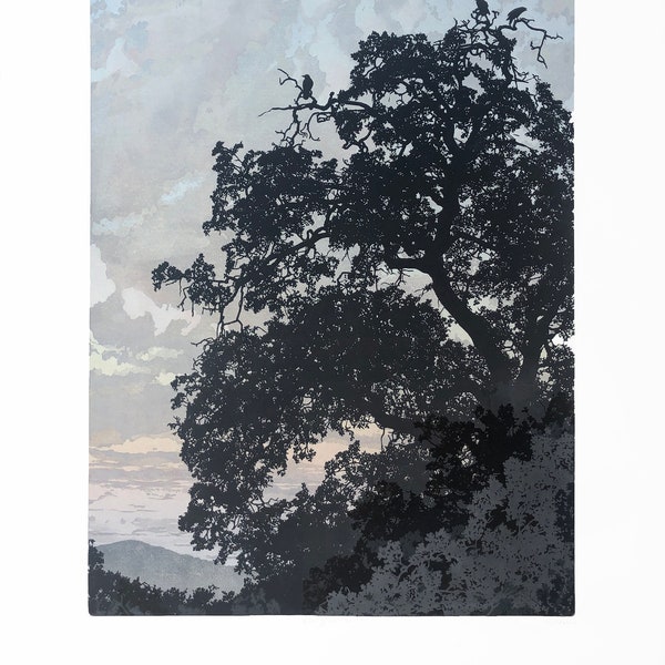 Reductive Linocut - Etsy