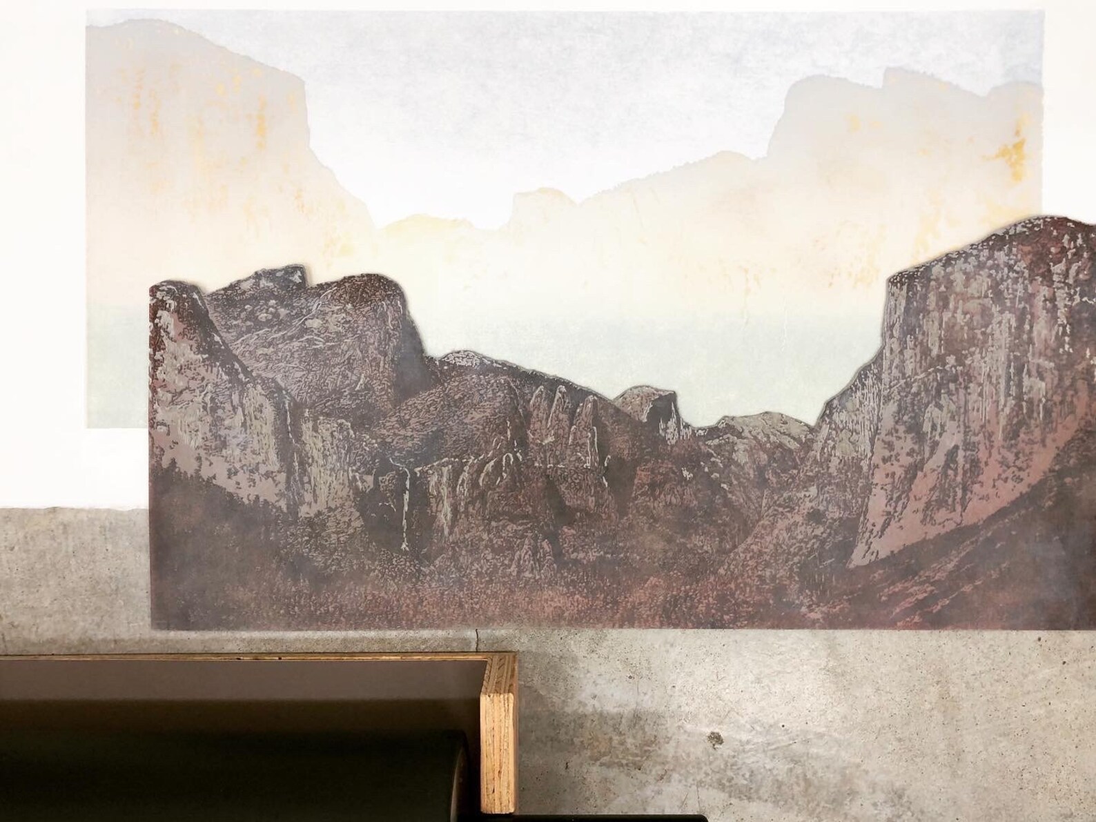 THE INCOMPARABLE VALLEY - Fine Art Linocut Relief Print, Original Art ...