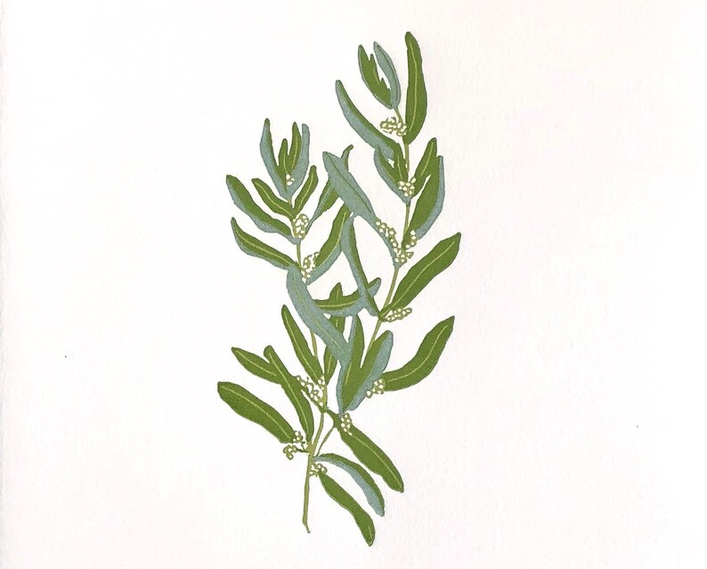 OLIVE SPRING, Original Fine Art Linocut Relief Print Hand-carved ...