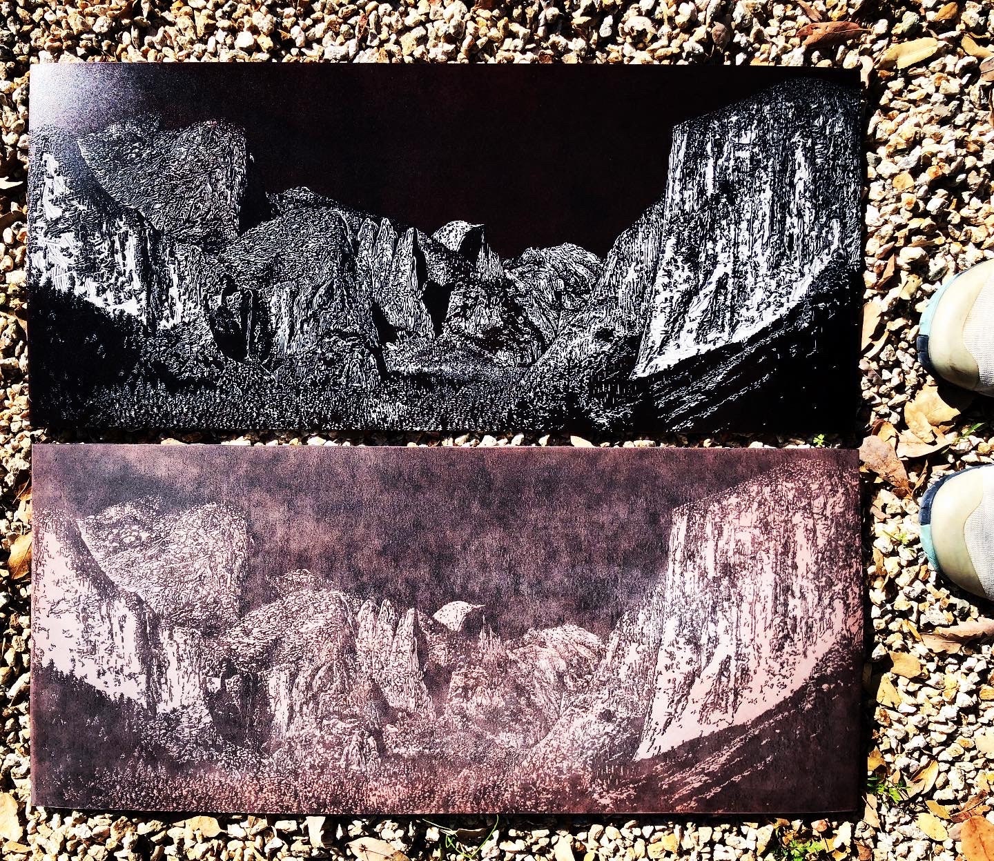 THE INCOMPARABLE VALLEY - Fine Art Linocut Relief Print, Original Art ...