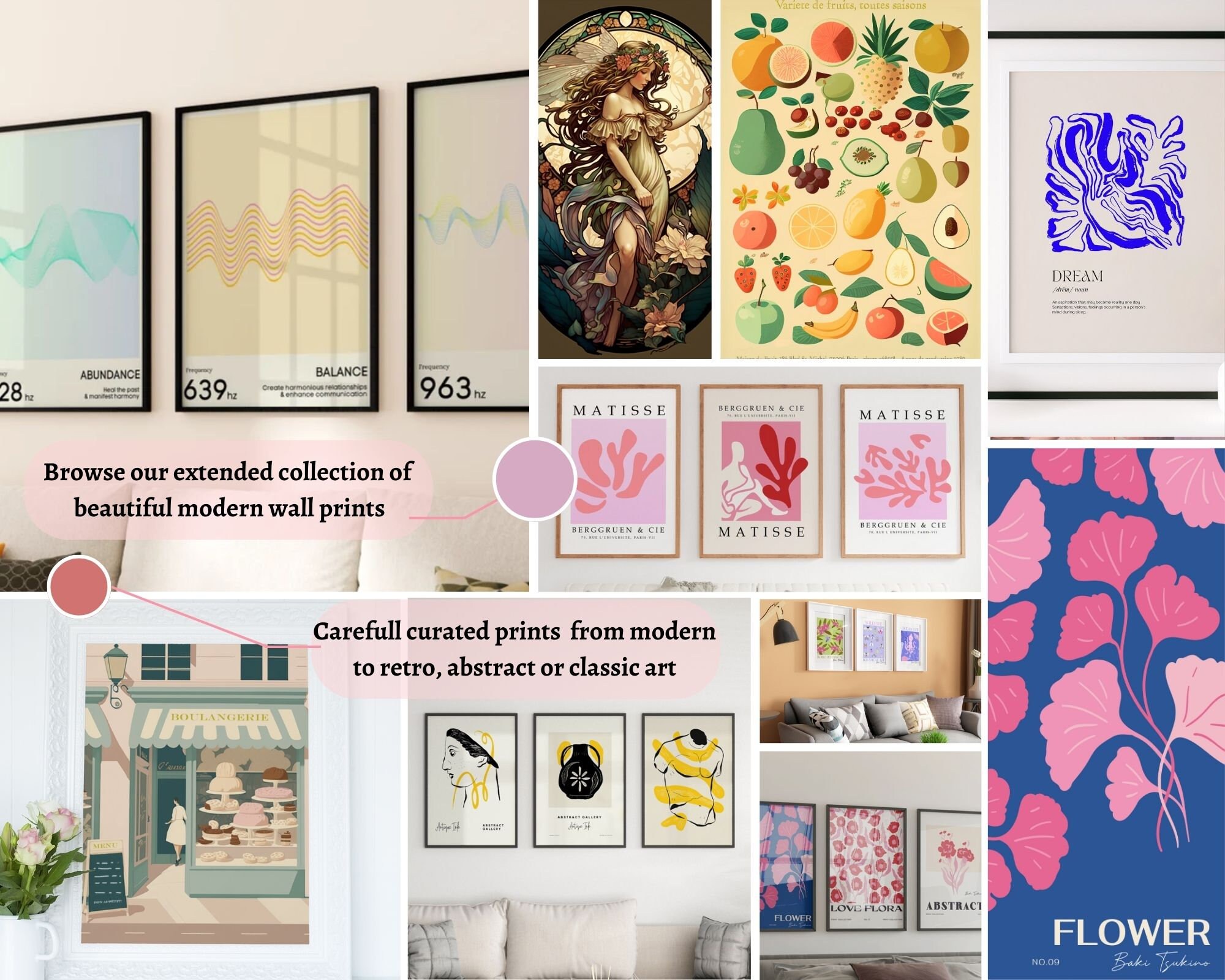 Aesthetic Wall Collage,danish Pastel Room Decor,danish,danish Pastel ...