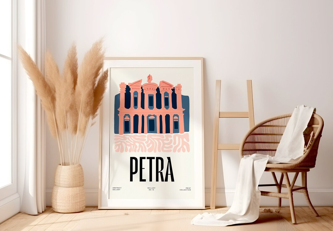 Petra print,Travel poster,Petra temple poster,travel print,Jordanian ...