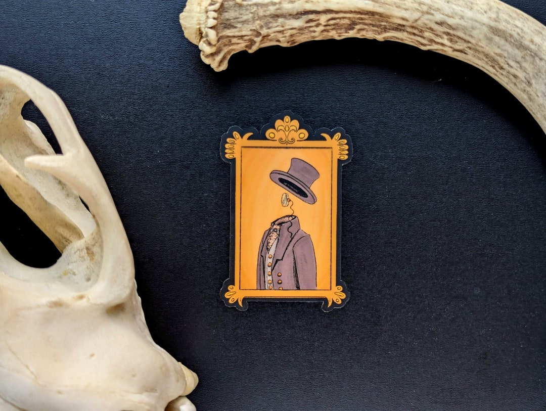Invisible Man Portrait in a Frame Vinyl Sticker | Goth | Gallery Wall ...