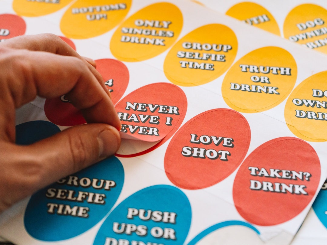 Drinking Party Game SVG PNG Digital Stickers Pack - Party Card Games ...