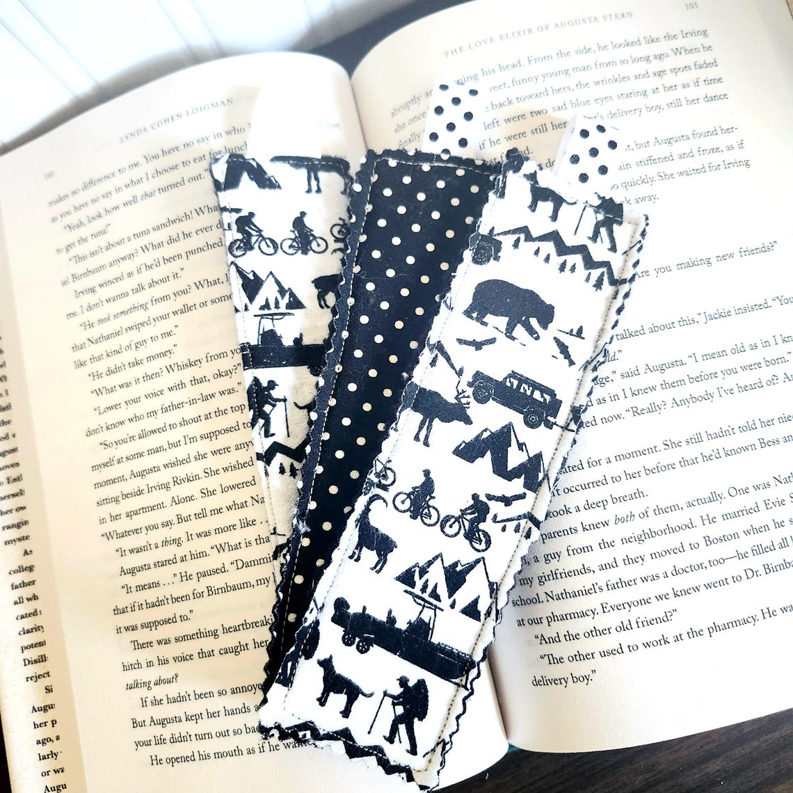 Fabric Bookmarks (set of 3) - Etsy
