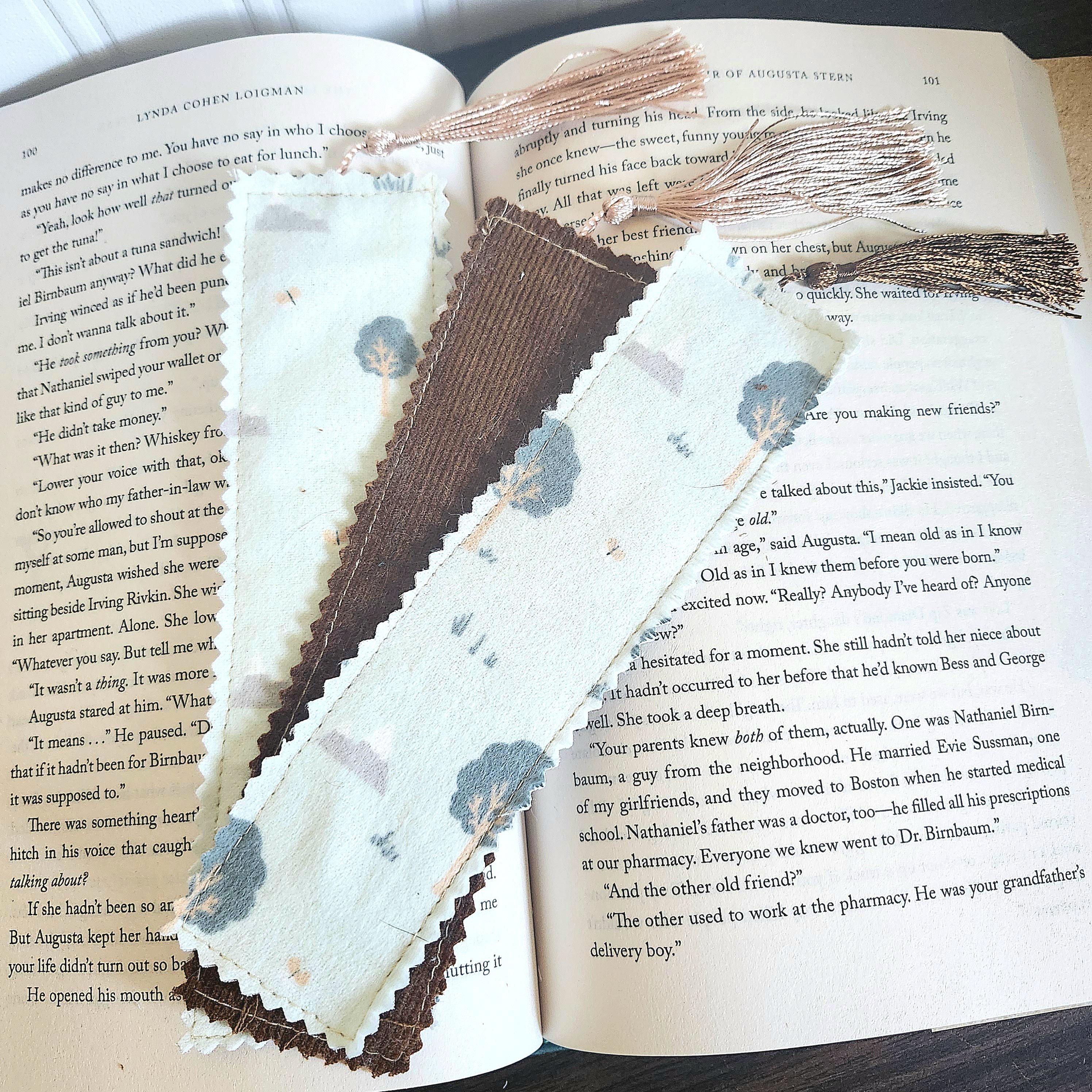 Fabric Bookmarks (set of 3) - Etsy