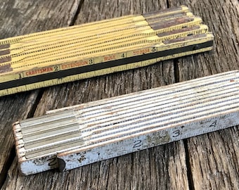 Vintage Wood Folding Rulers Craftsman Stanley - Etsy