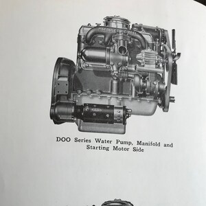 1947 Hercules Four Cylinder Diesel Engine Handbook Antique Diesel Motor ...