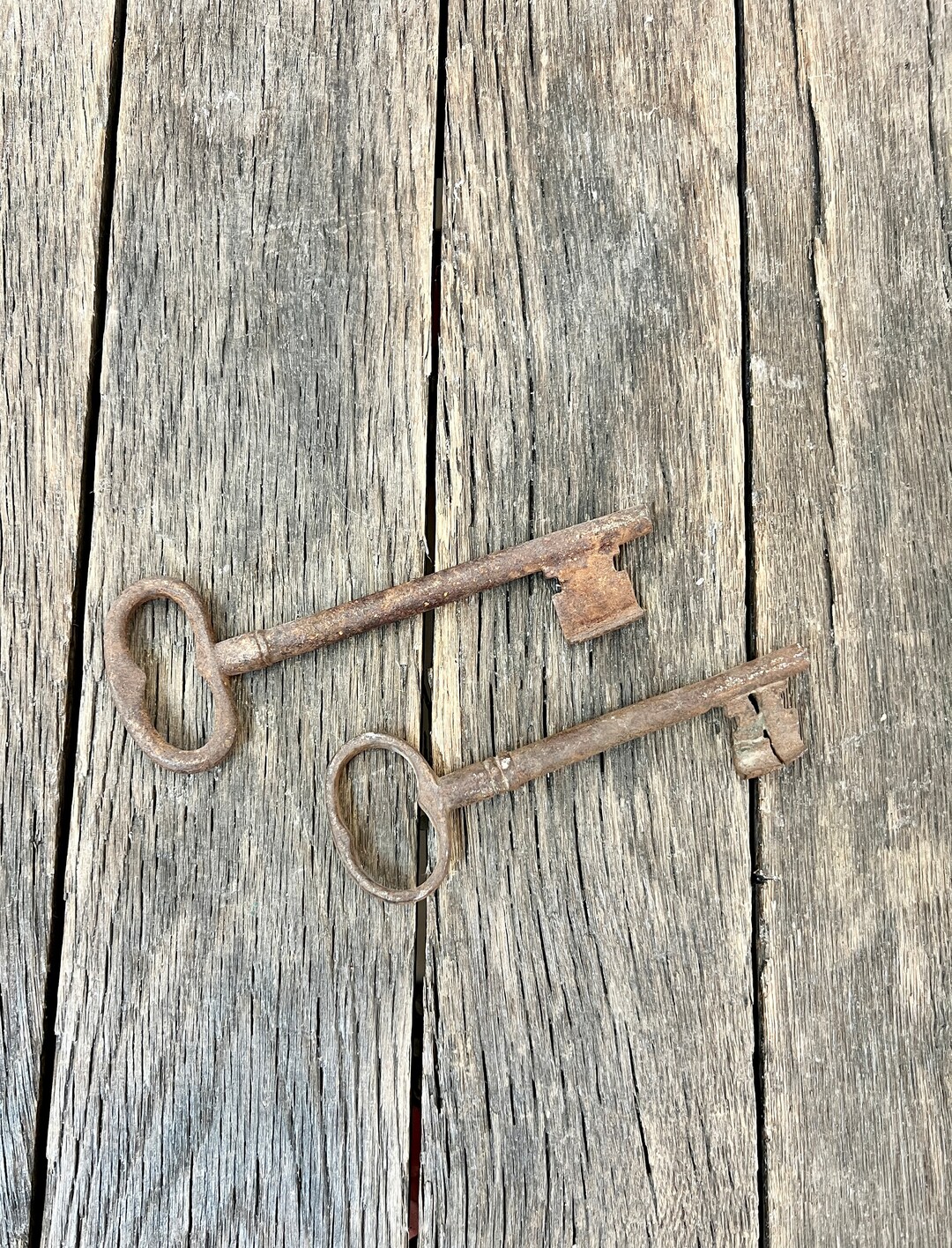 2 Large Skeleton Keys - Original Large Antique Skeleton Keys 7 1/4" - Etsy