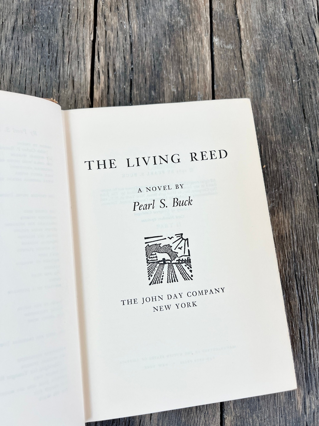 First Edition 1963 the Living Reed by Pearl S Buck - Collectible US ...