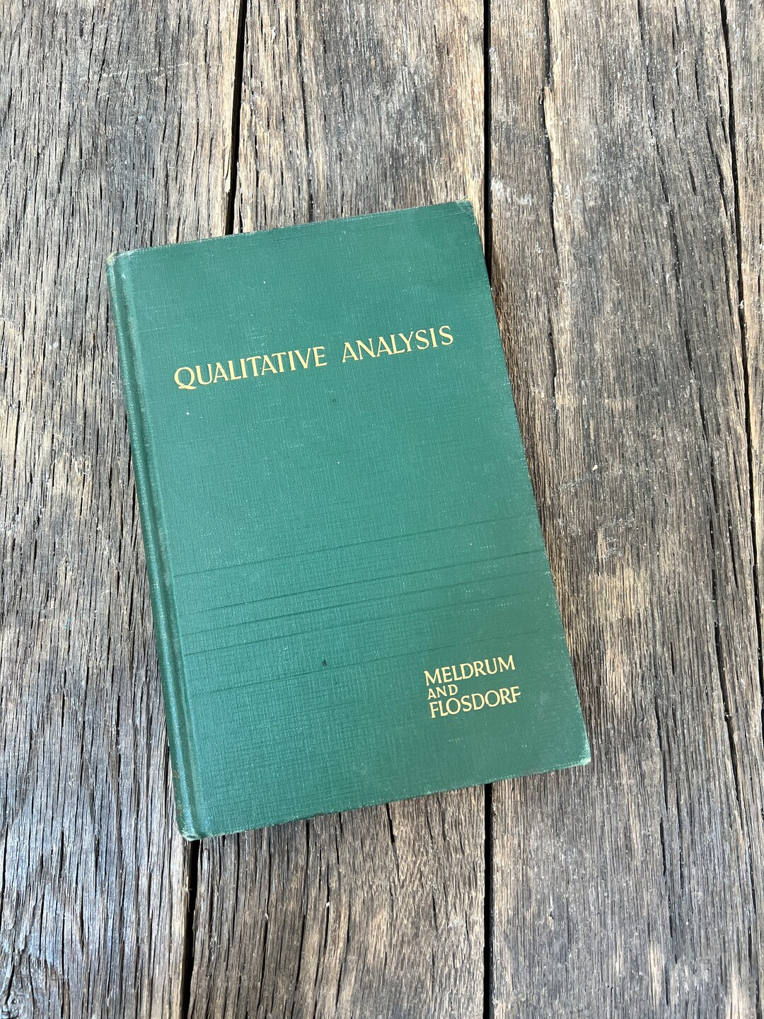 1938 Qualitative Analysis of Inorganic Materials Book by Meldrum ...