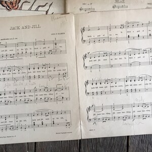 Antique Piano Sheet Music - Piano Art Cover Songs and Music Booklets ...