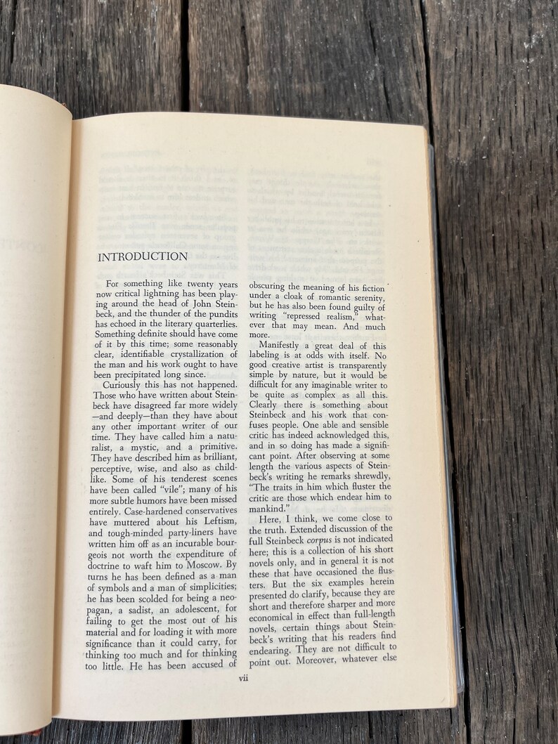 1953 the Short Novels of John Steinbeck - Collectible John Steinbeck ...