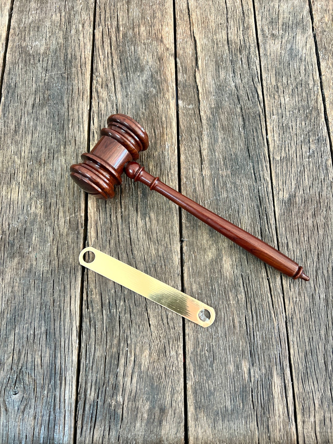 Vintage Wooden Gavel - 11" Hardwood Gavel - Large Collectible Judge ...