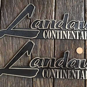 Motorhome Emblems - 2 Landau Continental Emblems - Large Vintage Landau ...