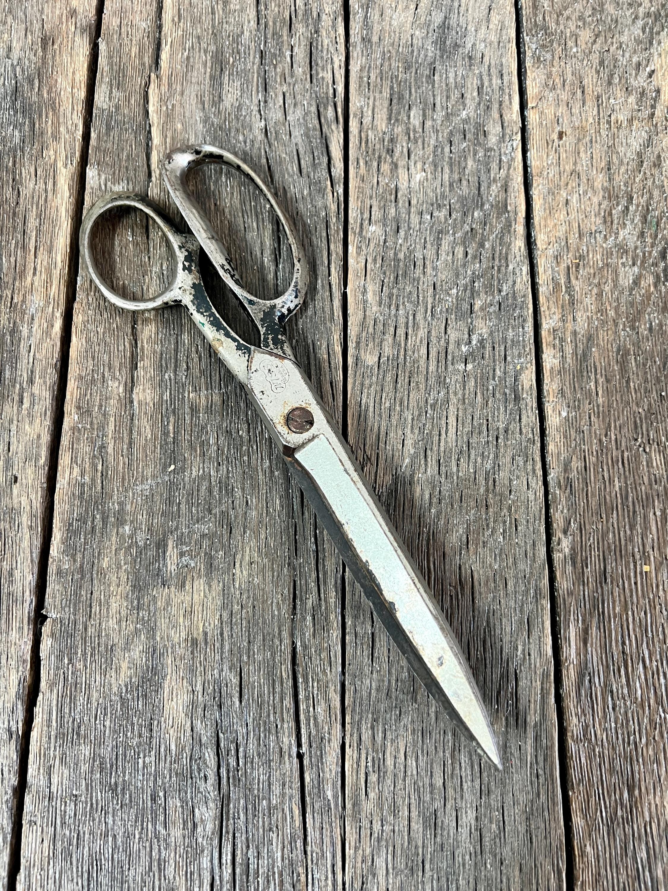 Large Vintage Wiss Scissors - 10" Wiss-inlaid Scissors - Etsy