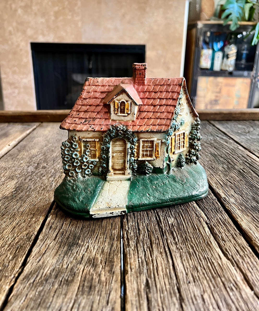 Antique Cottage Shaped Doorstop Hubley No 211 House Shaped Cast Iron ...