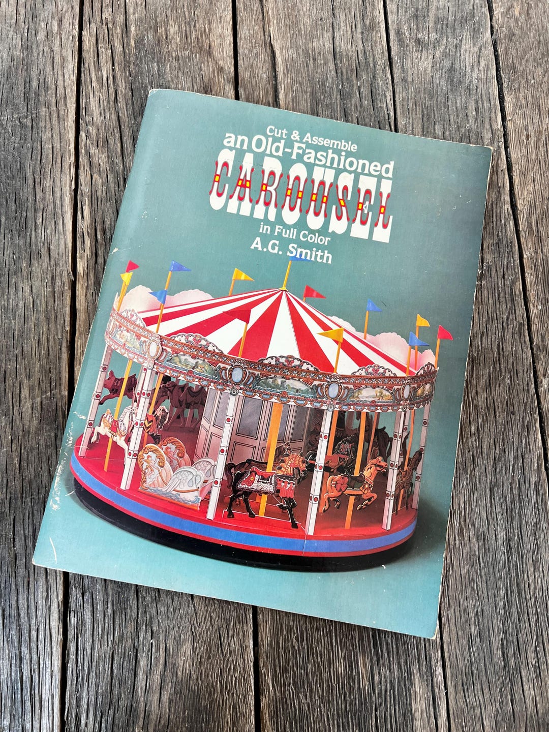 1985 Cut & Assemble an Old Fashioned Carousel Book by AG Smith - Paper ...