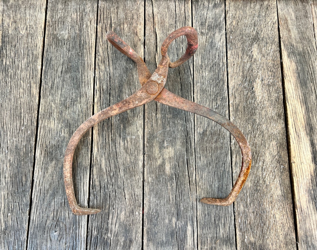 Antique Ice Block Tongs - Primitive Ice Tongs - Etsy