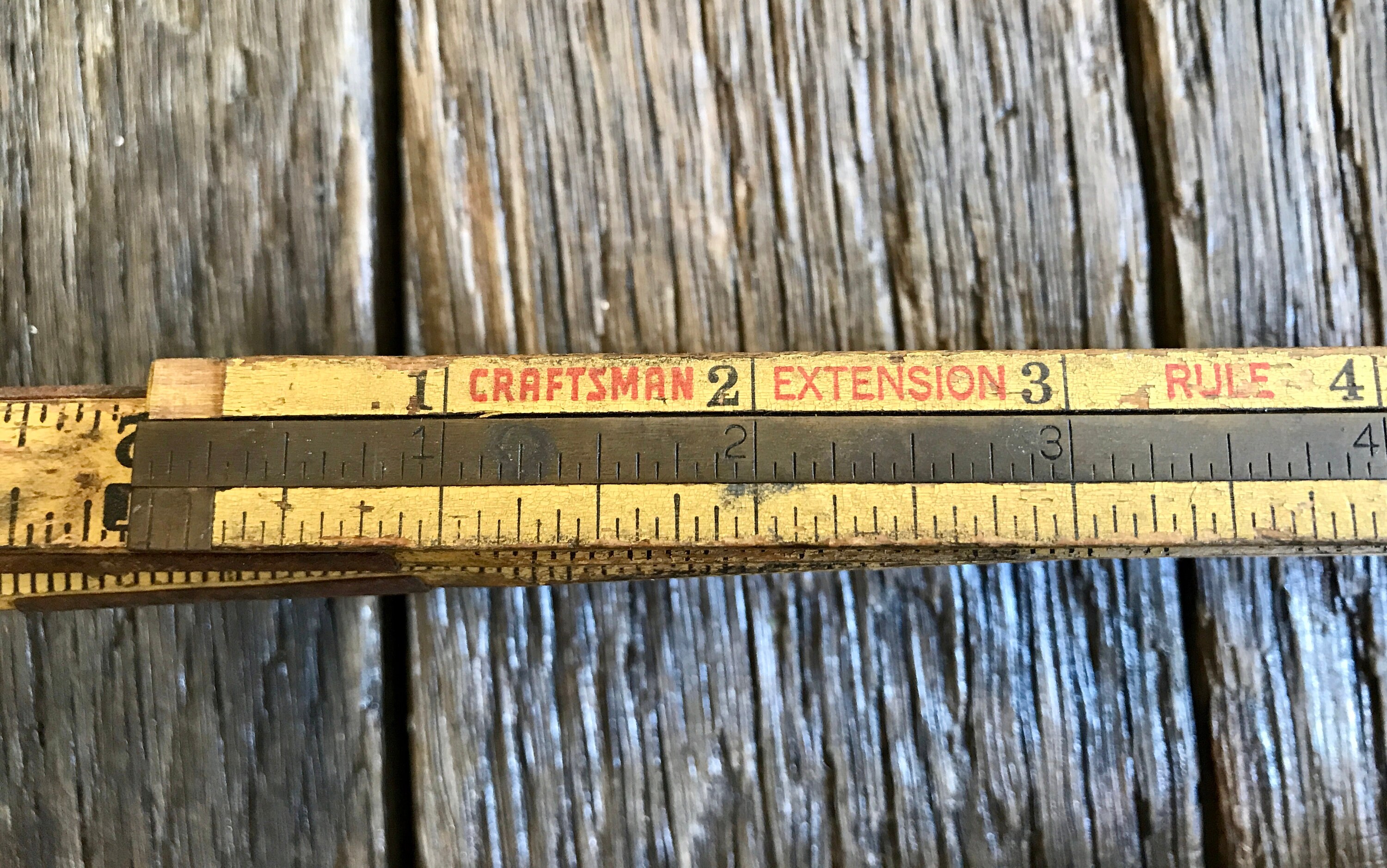 Vintage Folding Rulers 2 Wood and Metal Folding Rulers - Etsy