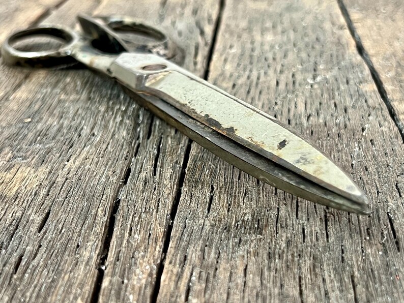 Large Vintage Wiss Scissors - 10" Wiss-inlaid Scissors - Etsy