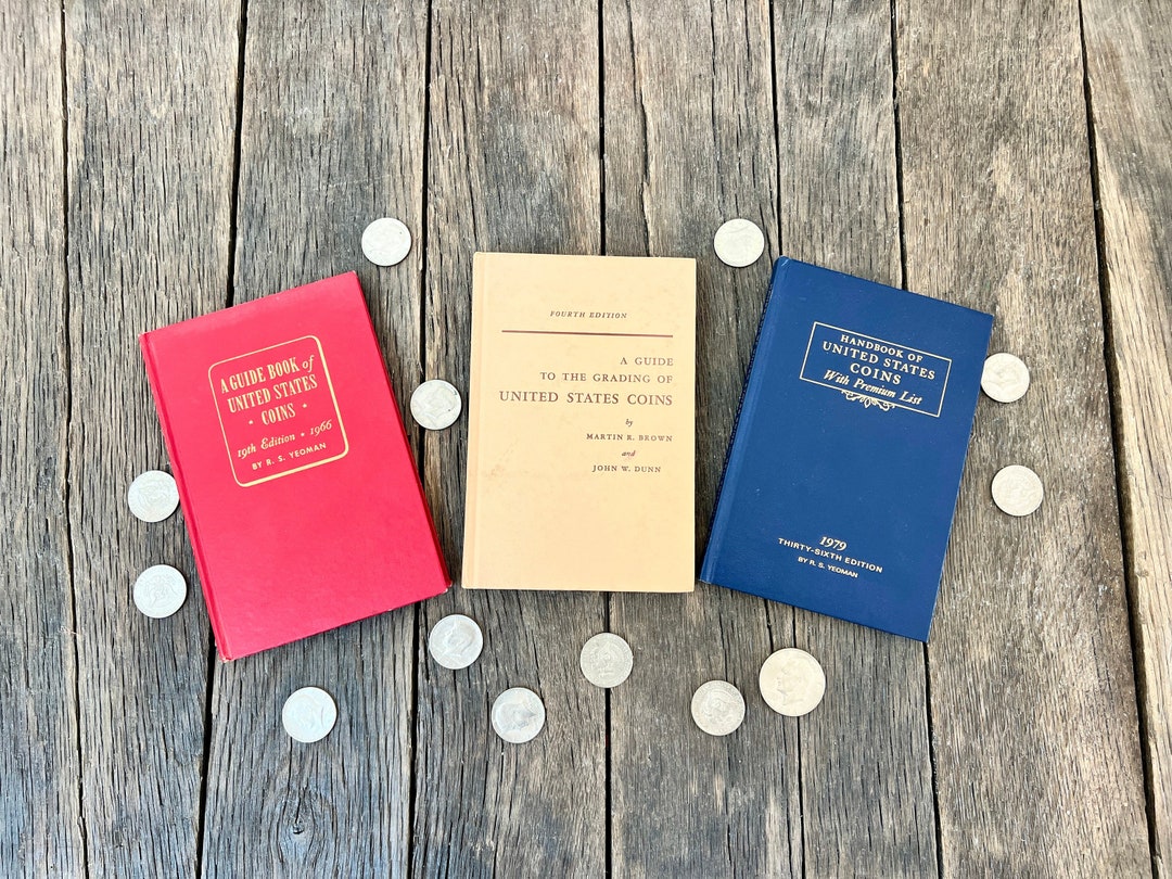 3 Vintage US Coins Guide Books - 1960's and 70's United States Coin ...