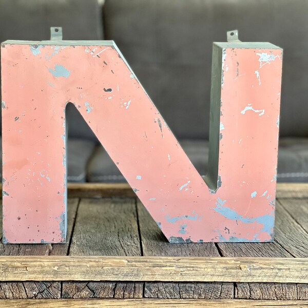 Metal Letter N - Etsy