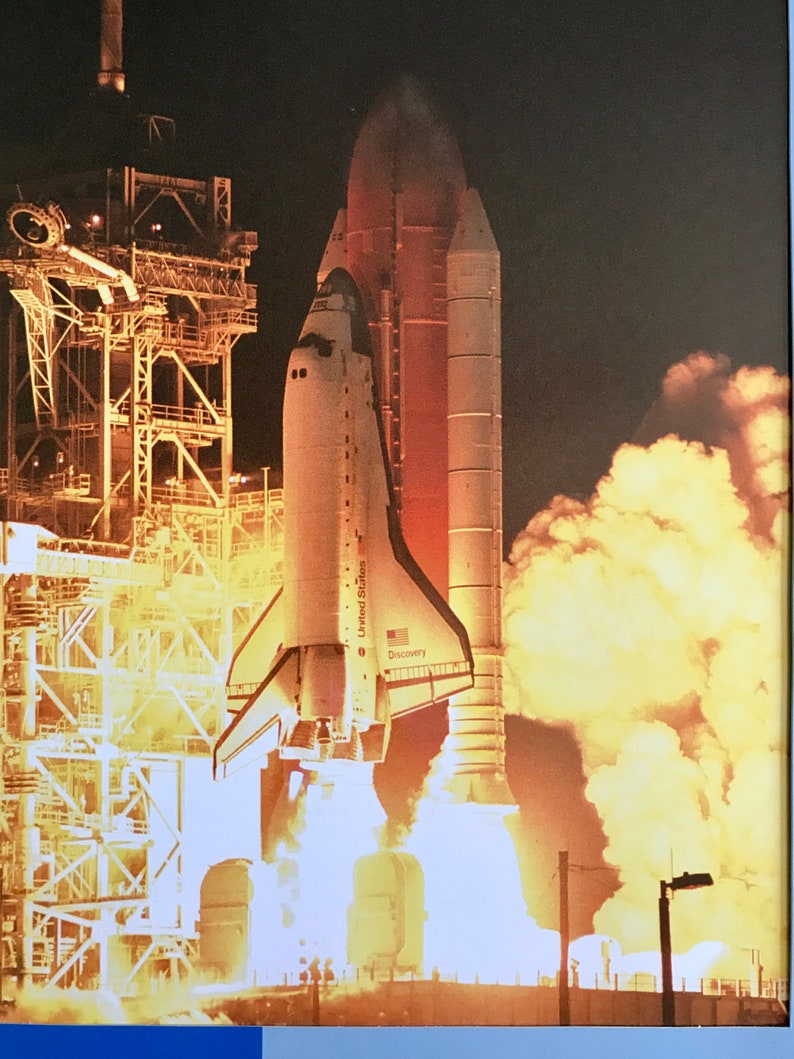 Vintage Space Shuttle Mission Photographs lithographs | Etsy