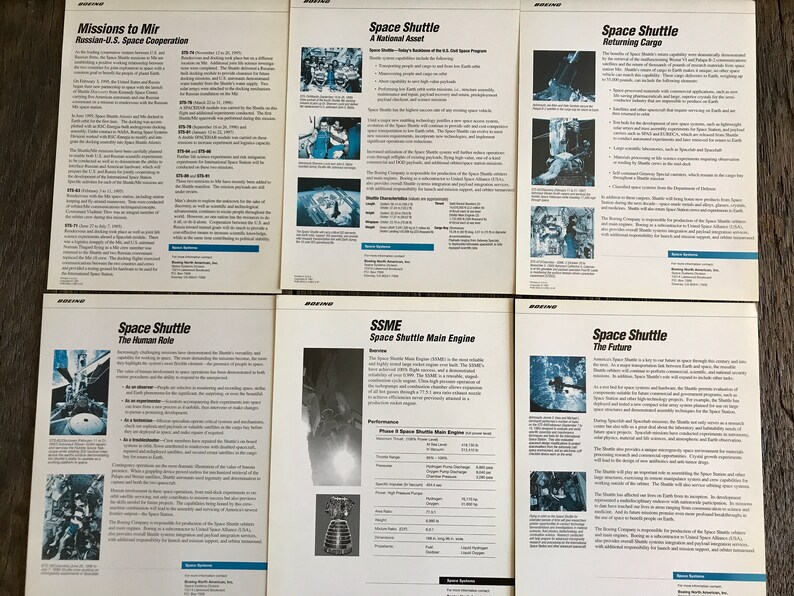 Vintage Space Shuttle Mission Photographs lithographs | Etsy