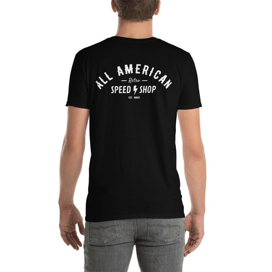 All American Speed Shop T-shirt - Retro Hot Rod Shop Shirt - Etsy