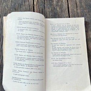 1947 Marriage of Princess Elizabeth and Philip Mountbatten List of Wedding Gifts Book - Etsy