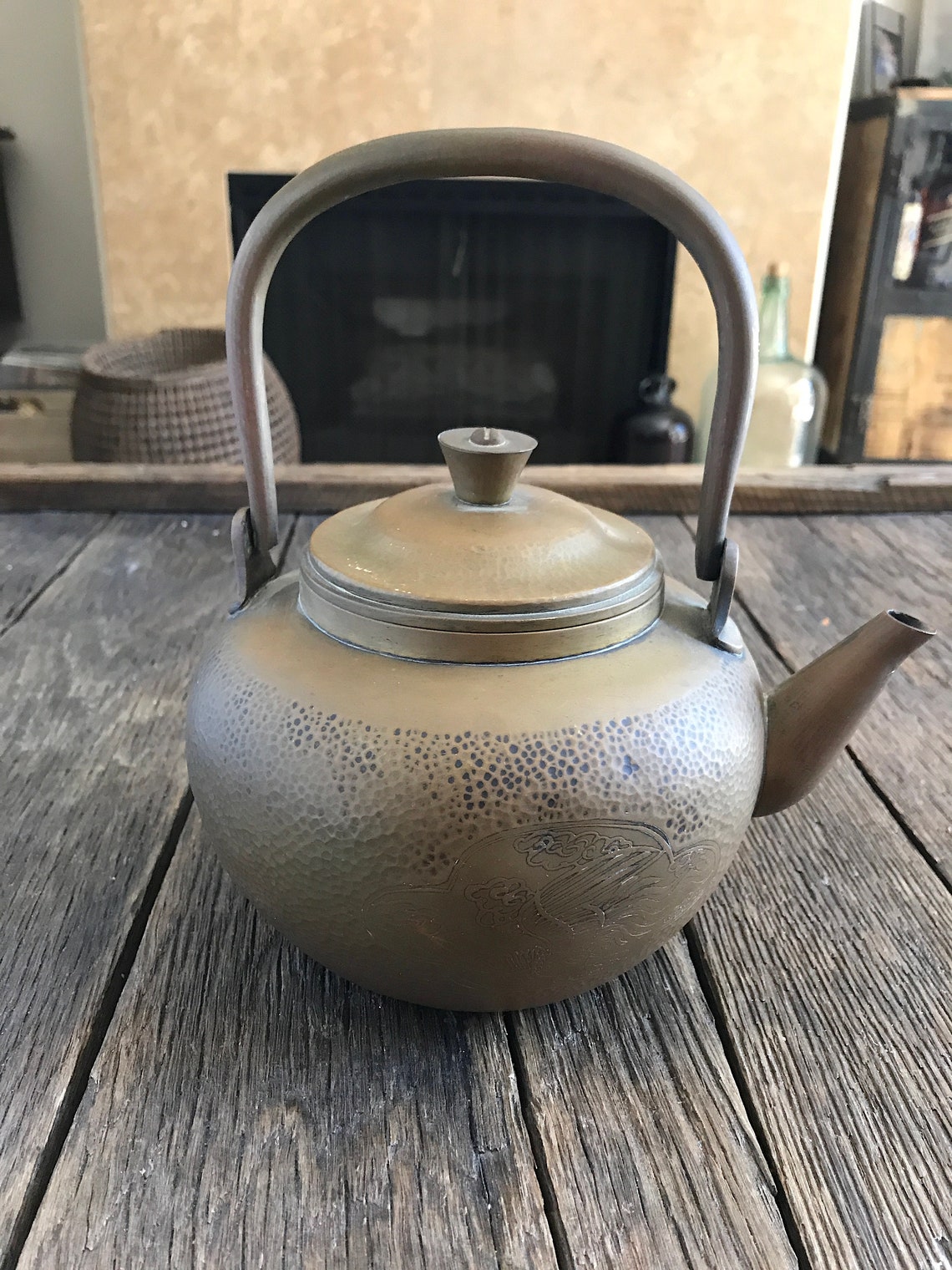 Vintage Brass Teapot - Boho Decor Teapot - Decorative Brass Teapot ...