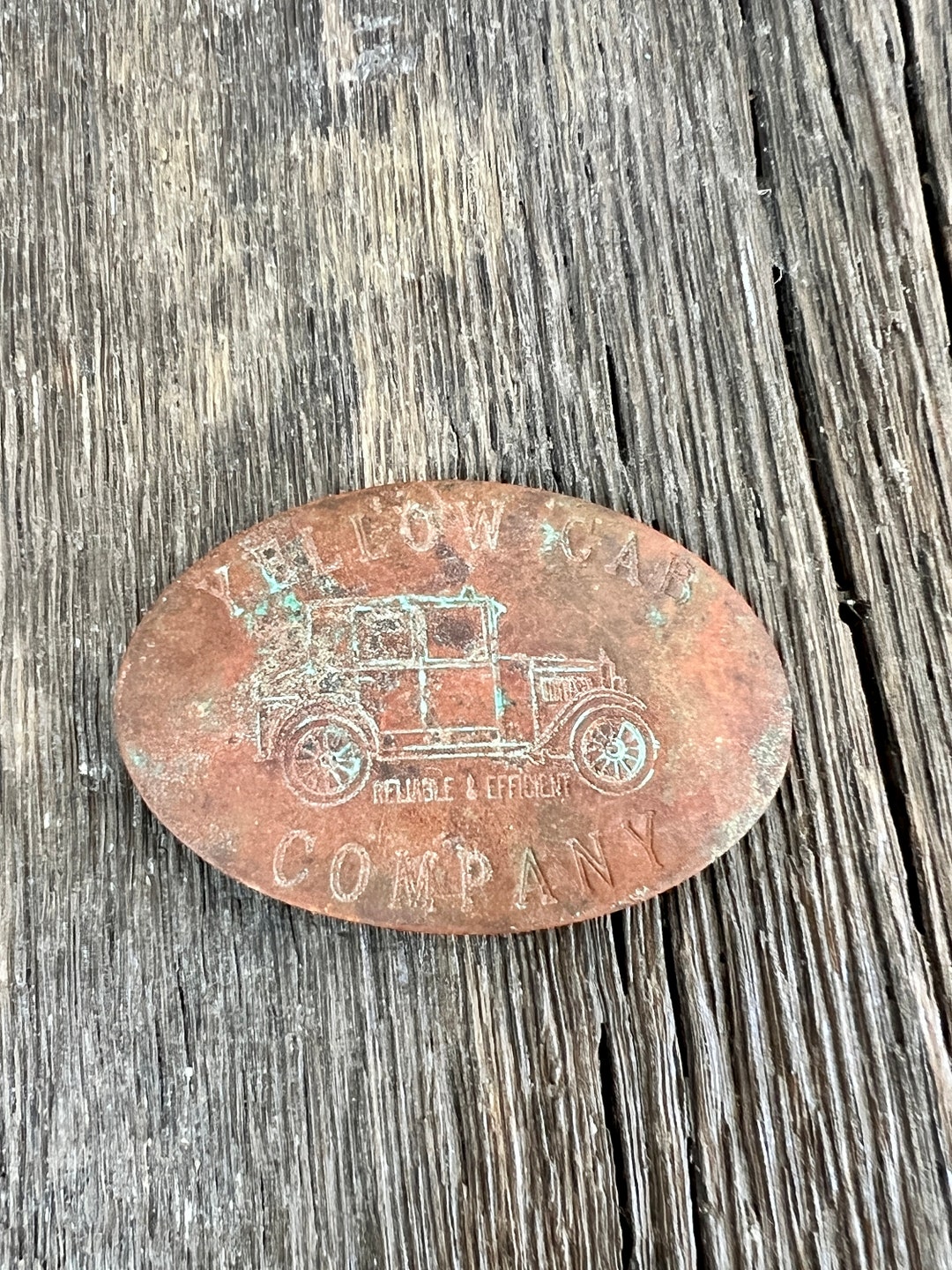 Vintage Yellow Cab Pin - Yellow Cab Company Copper Pin - Reliable ...