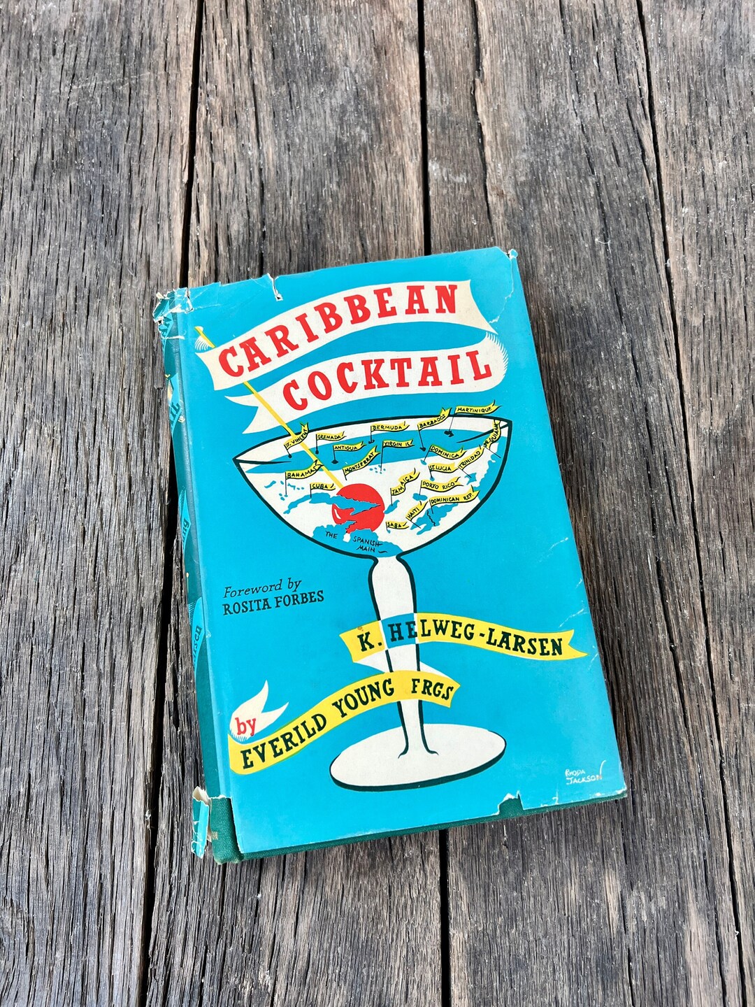 Signed 1957 Caribbean Cocktail Book by Larsen and Young - MCM Book ...