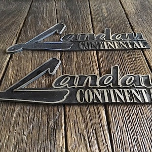 Motorhome Emblems - 2 Landau Continental Emblems - Large Vintage Landau ...