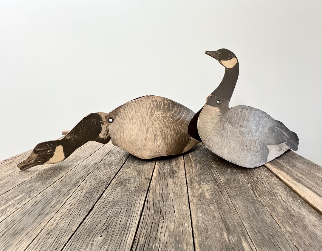 2 Vintage Dupe-a-goose by Dunster Sporting Goods Goose Decoys - Life ...