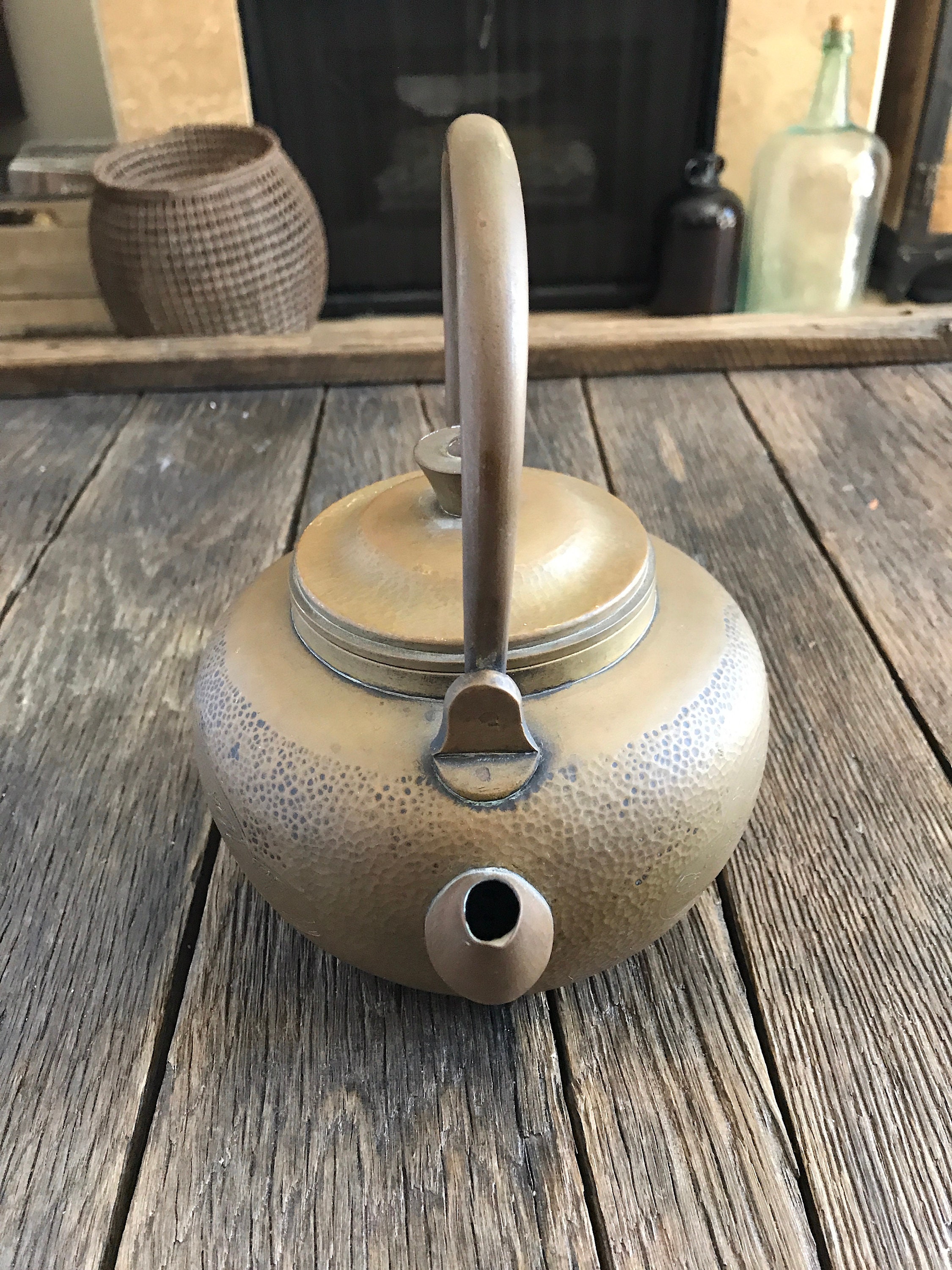 Vintage Brass Teapot - Boho Decor Teapot - Decorative Brass Teapot ...