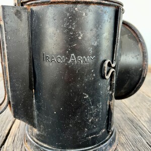 Vintage Iraqi Army Lantern With Red and Green Glass Lenses - 14" T ...